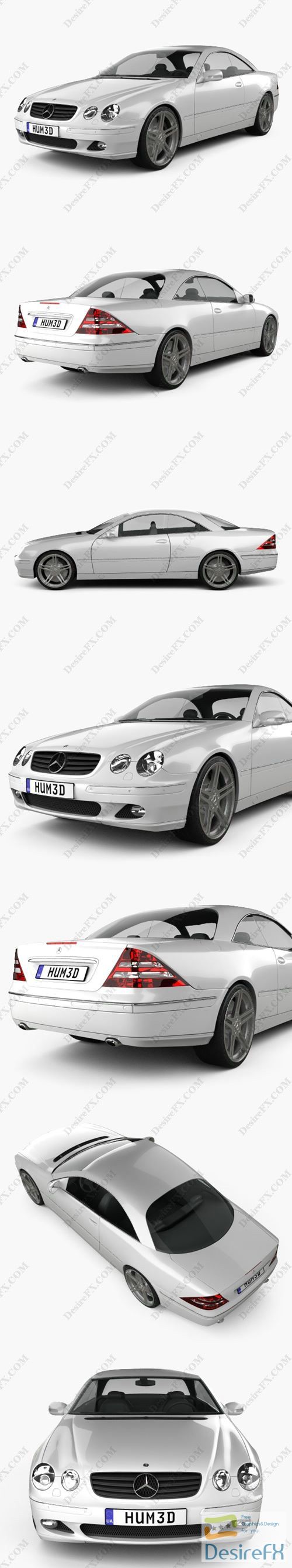 Download Mercedes-Benz CL-Class 2006 3D Model - DesireFX.COM