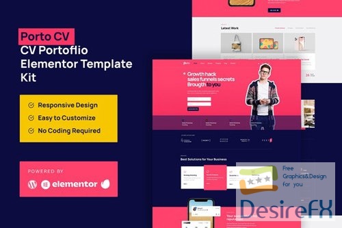 Download ThemeForest Porto CV - Portfolio Personal Elementor Pro ...