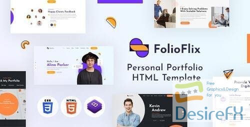 Download ThemeForest - FolioFlix - Personal Portfolio HTML Template ...