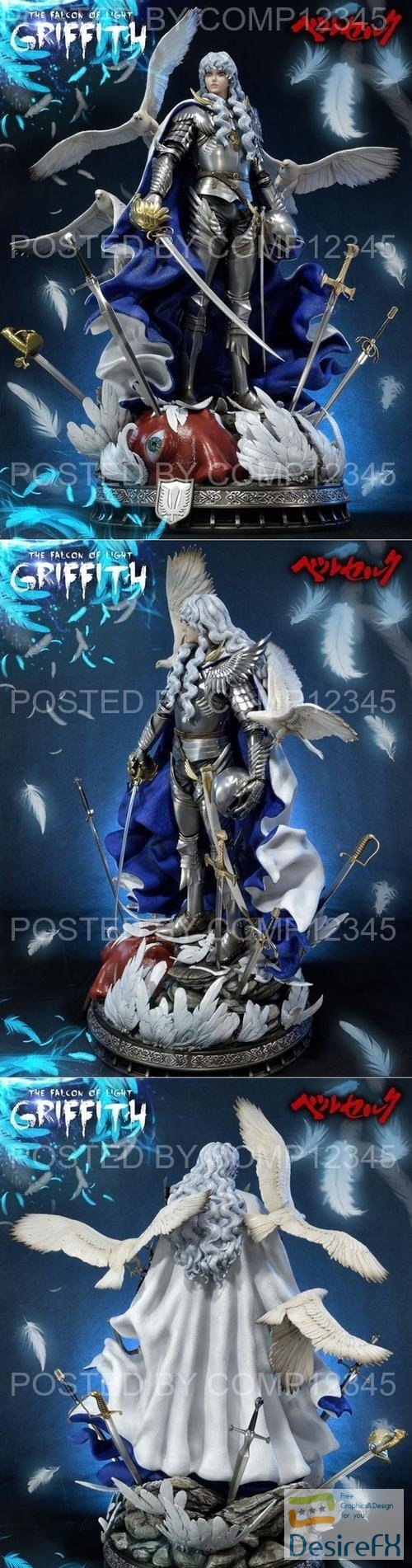 Download Griffith the White Hawk 3D Print - DesireFX.COM Download Griffith the White Hawk 3D Print - DesireFX.COM
