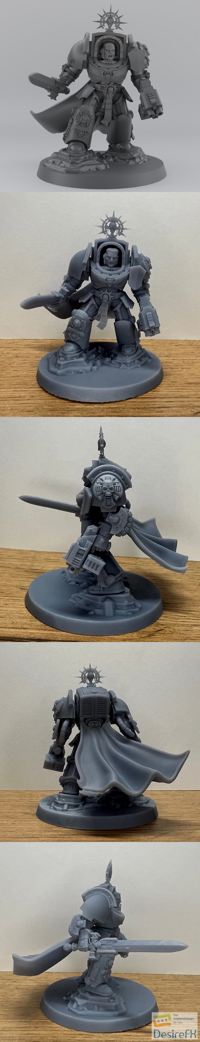 Download Captain in Terminator Armour - 3D Print - DesireFX.COM