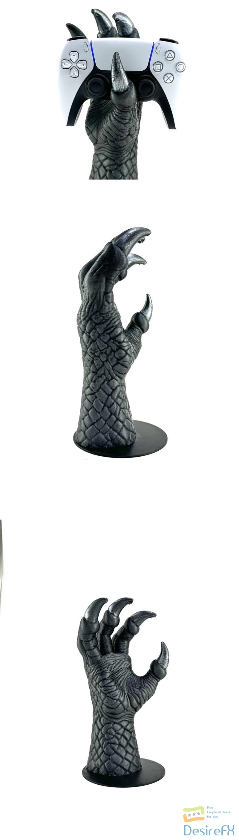 Download Godzilla Monster hand Controller holder 3D Print - DesireFX.COM