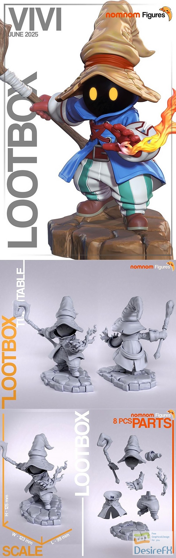 Download Nomnom Figures – Vivi Ornitier – Final Fantasy IX – 3D Print ...