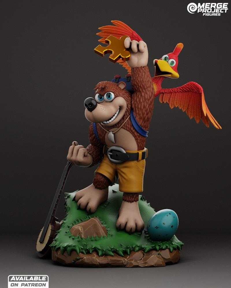 Download Merge Project Figures - Banjoo and Kazooie 3D Print - DesireFX.COM