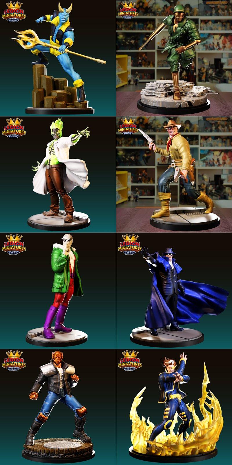 Download Legion Miniatures - Pack 8M 3D Print - DesireFX.COM