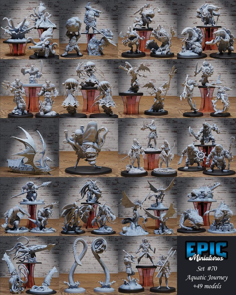 Download Epic Miniatures - Aquatic Journey Set - Ocean and Sea ...