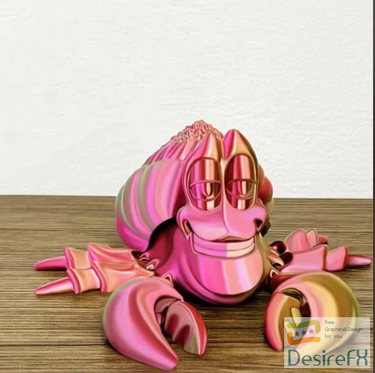 Download Hermit crab - 3D Print - DesireFX.COM