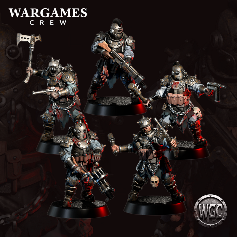 Download Wargames Crew - Hellwave Reavers - 3D Print - DesireFX.COM