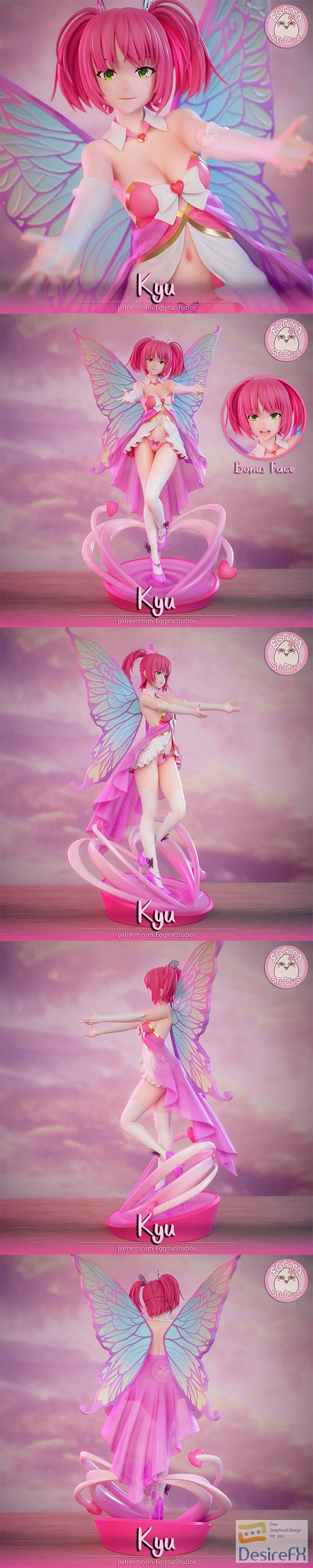 Download EggmaStudios – Kyu – HuniePop – 3D Print - DesireFX.COM