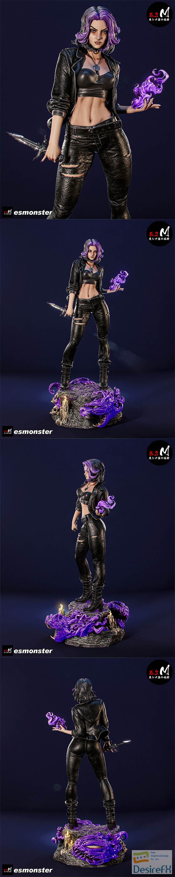 Download E.S Monster – Luna Snow Summer – 3D Print - DesireFX.COM