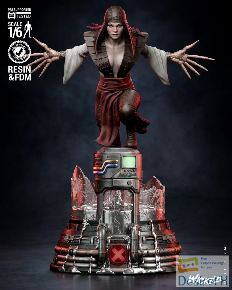 Download Wicked - Lady Deathstrike Sculpture 3D Print - DesireFX.COM