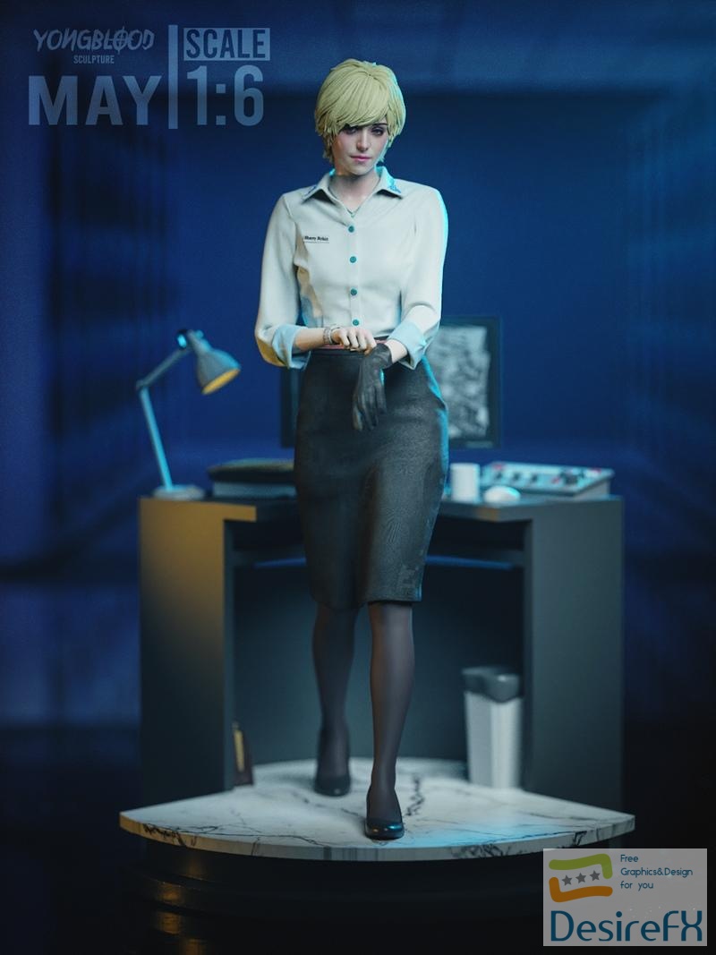 Download Yongblood Sculpture - Sherry Birkin - Resident Evil Requiem 3D ...